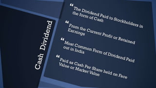 Forms of Dividend | PPTX