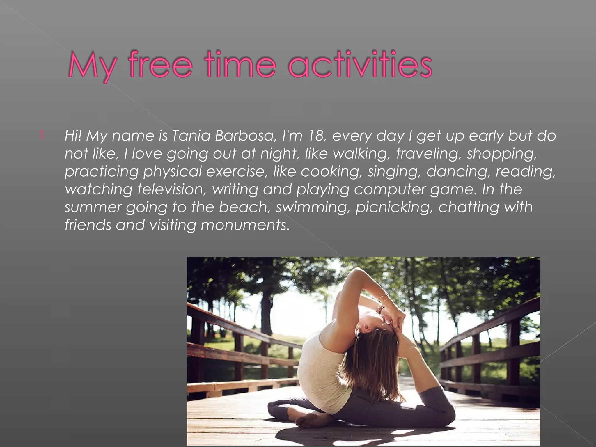 My free time activities | PPT