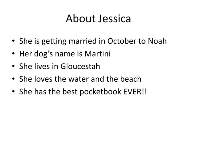 My friend jessica | PPTX