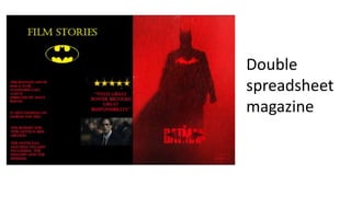 My front cover and double spreadsheet magazine | PPT