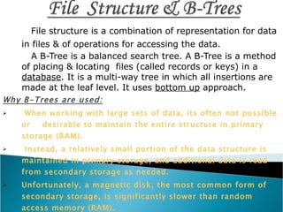 My File Structure Btrees Project Report | PPT
