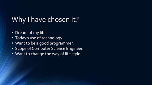 My future plan as an Engineer of Computer Science | PPTX