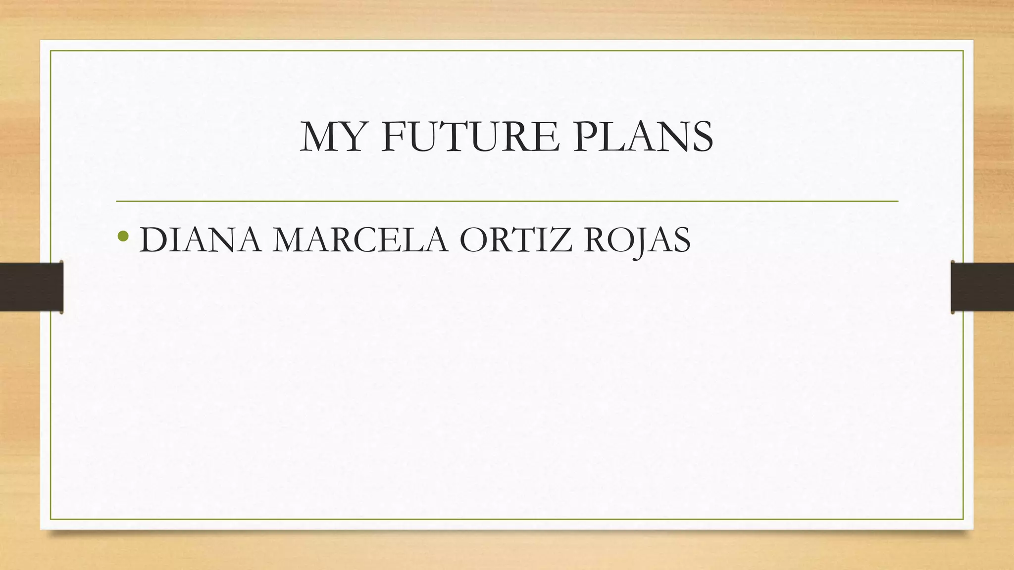 My future plans | PPTX