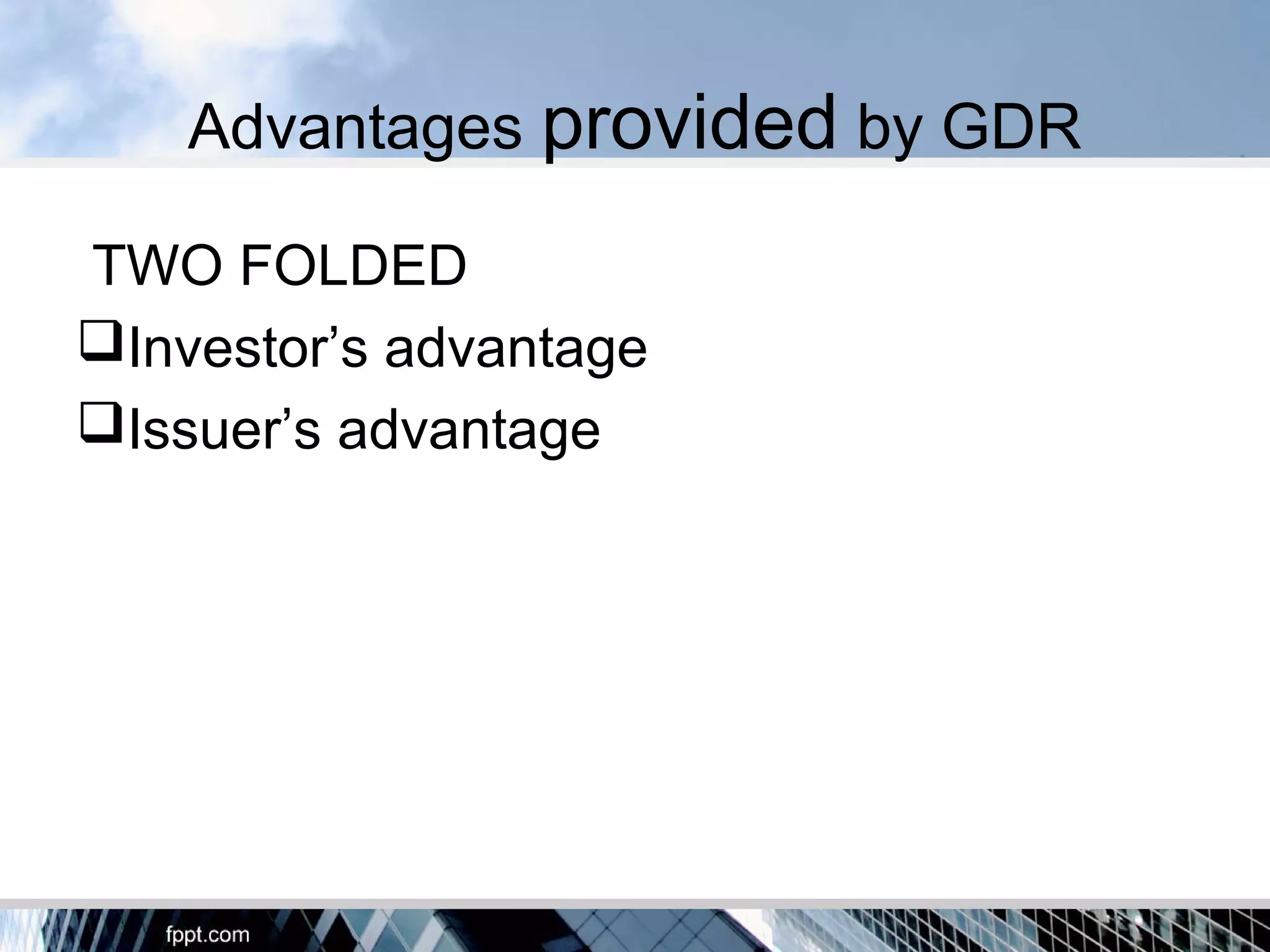 Global Depository Receipt | PPT