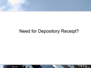 Global Depository Receipt | PPT