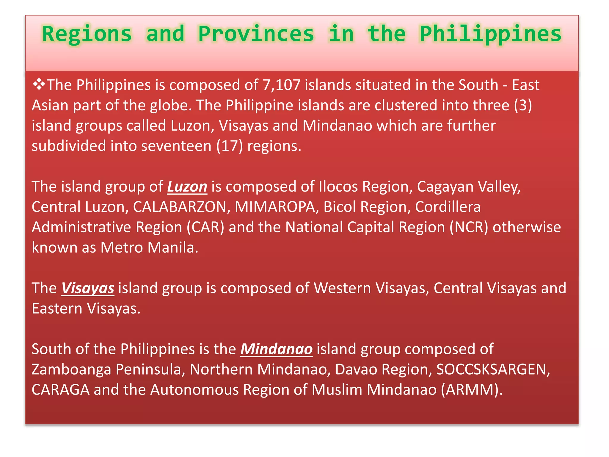 Geography and Natural Resources of the Philippines | PPTX