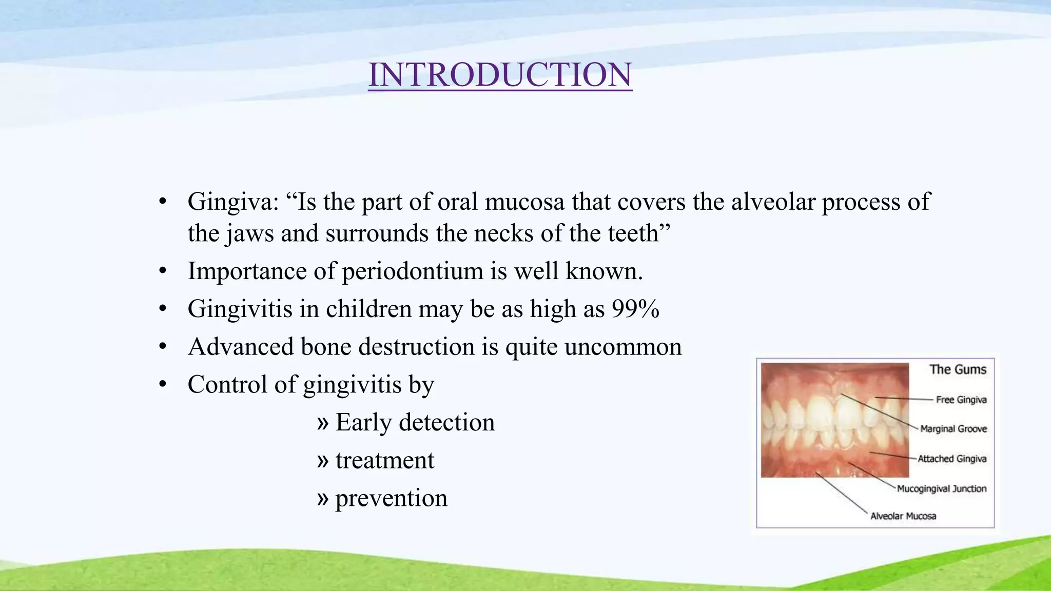 Gingival and periodontal diseases in children | PPTX