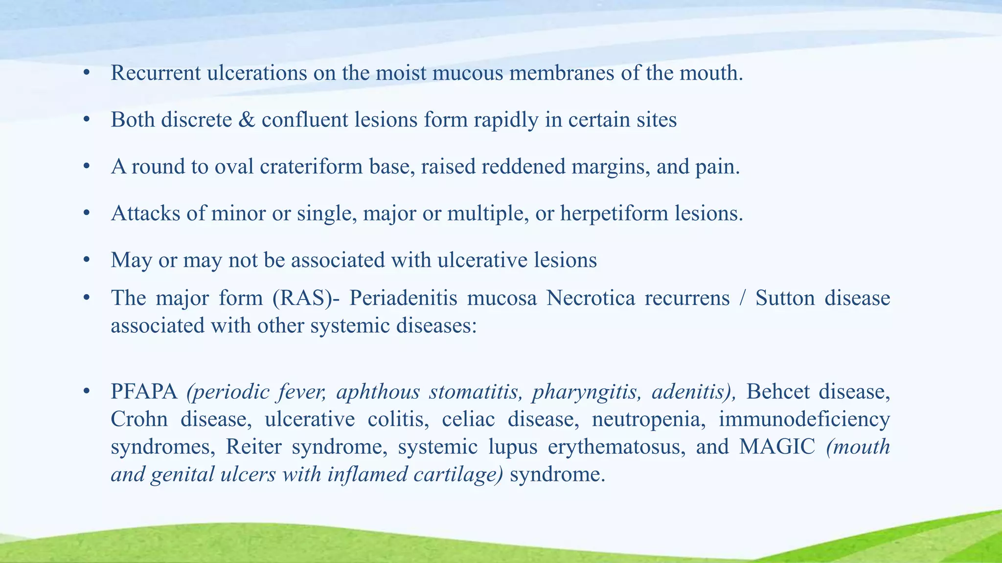 Gingival and periodontal diseases in children | PPTX