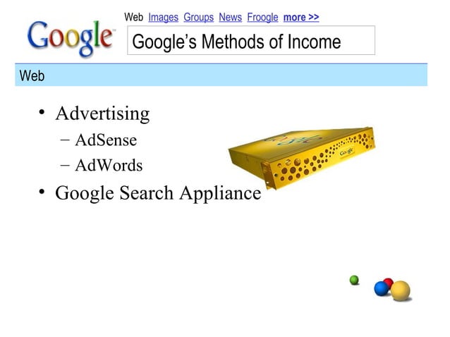 Google Presentation from 2004 | PPT