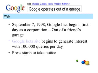 Google Presentation from 2004 | PPT