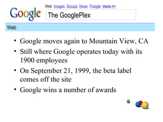 Google Presentation from 2004 | PPT