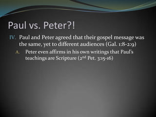 My Gospel: the Uniqueness of Paul's Gospel | PPTX