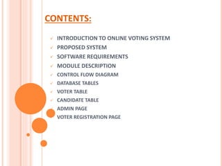 My gov e-voting system for students msc computer science | PDF