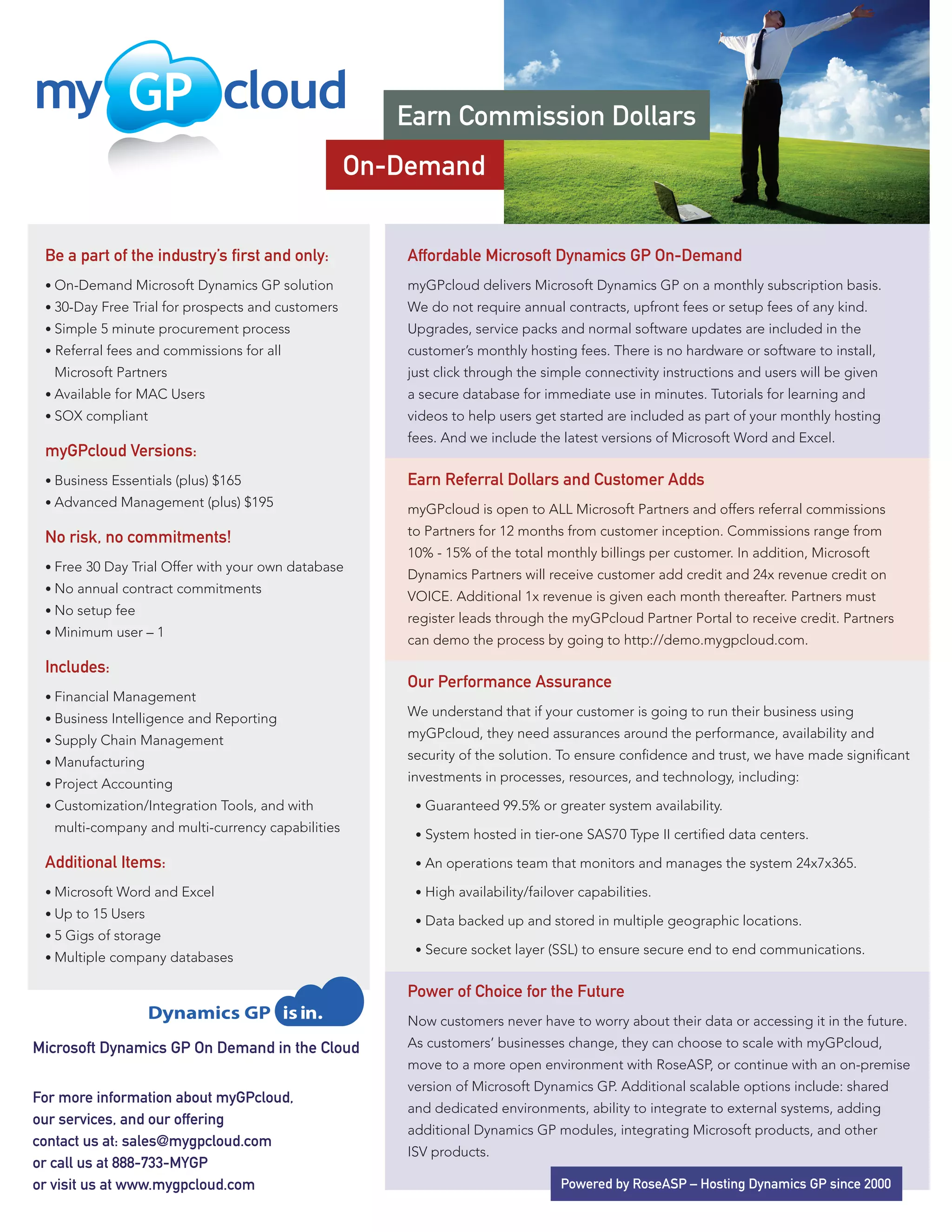 myGPcloud Partner Brochure | PDF