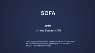 SOFA Application | PPTX