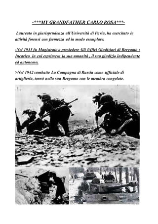 My grandfather carlo rosa | DOCX