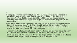 My Grandmother's House | PPTX