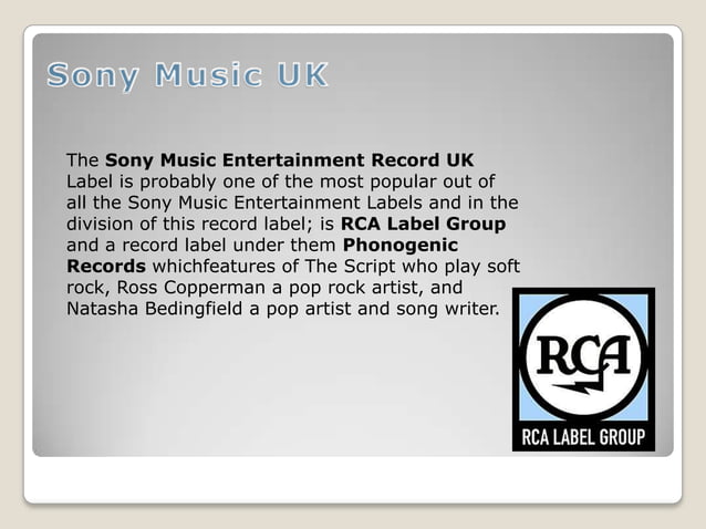 Sony Music Entertainment | PPT