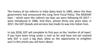 Who needs GST? | PPT