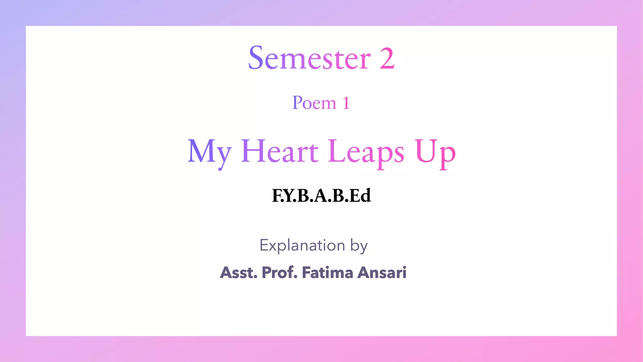 My heart leaps up - PPT .pdf