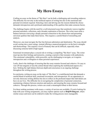 My Hero Essays.pdf