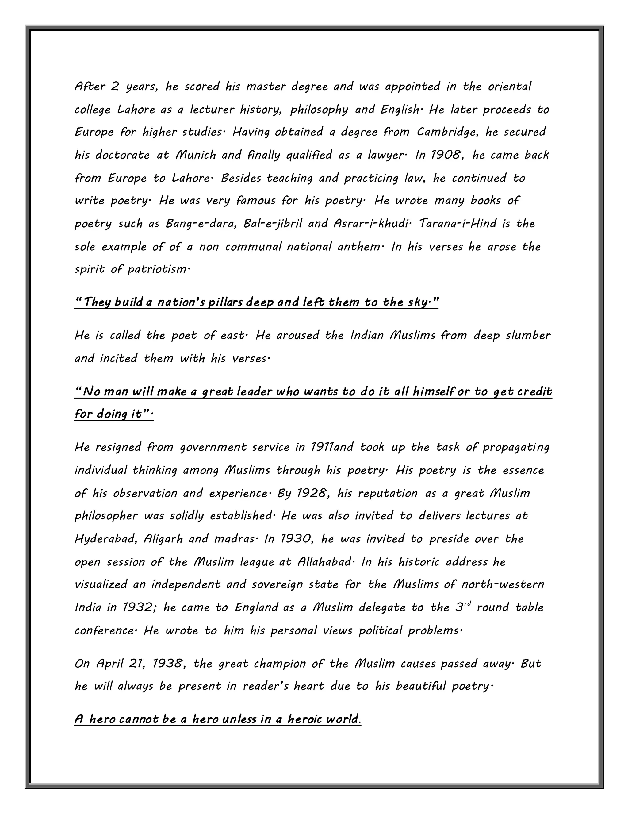 My hero in history | DOCX