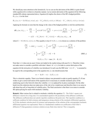 CRITICAL POINT ON STOCHASTIC VOLATILITY OPTION PRICING. | PDF | Stocks ...