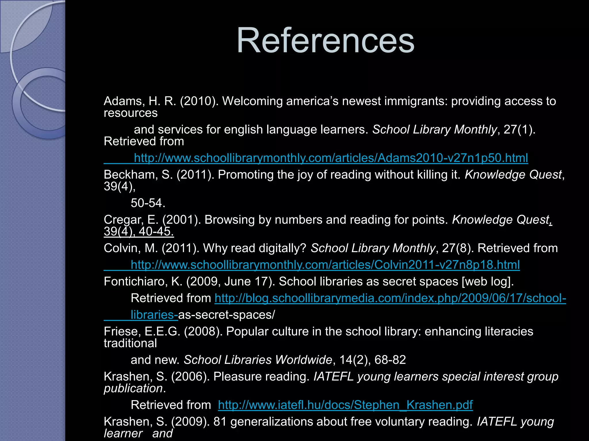 My high school library vision | PPTX