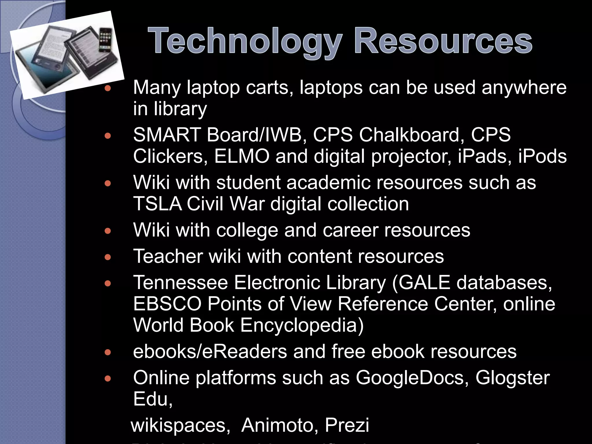 My high school library vision | PPTX