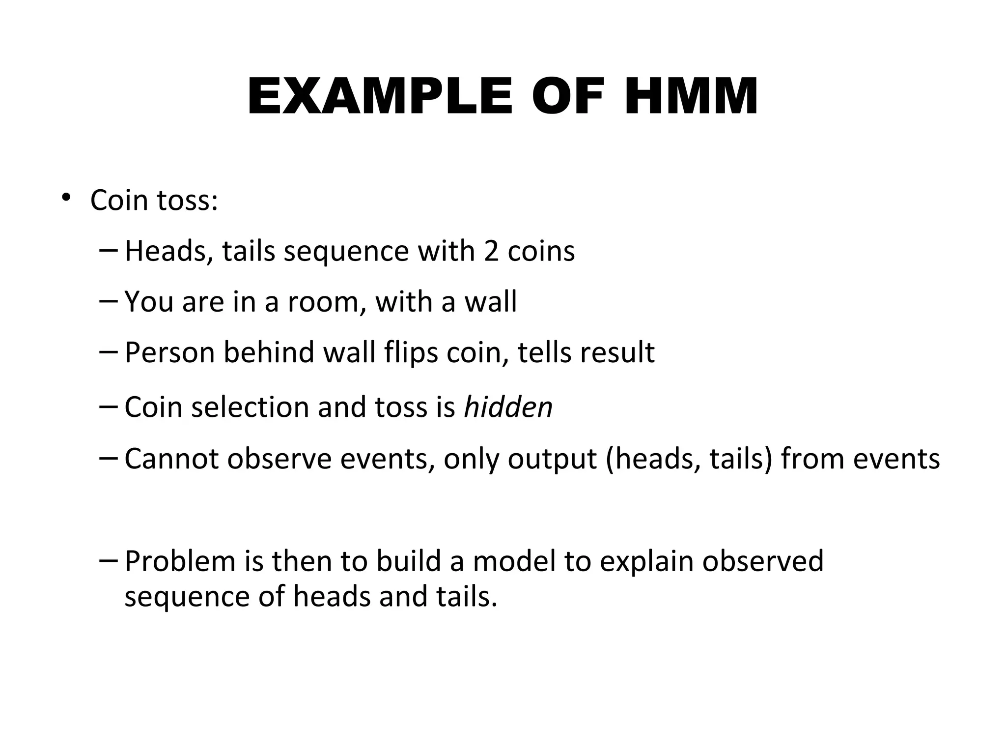HMM (Hidden Markov Model) | PPT