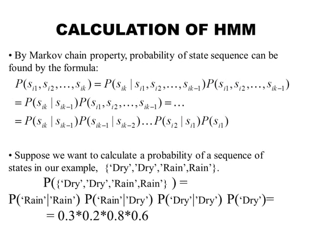 HMM (Hidden Markov Model) | PPT