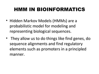 HMM (Hidden Markov Model) | PPT