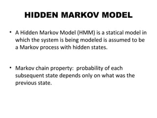 HMM (Hidden Markov Model) | PPT