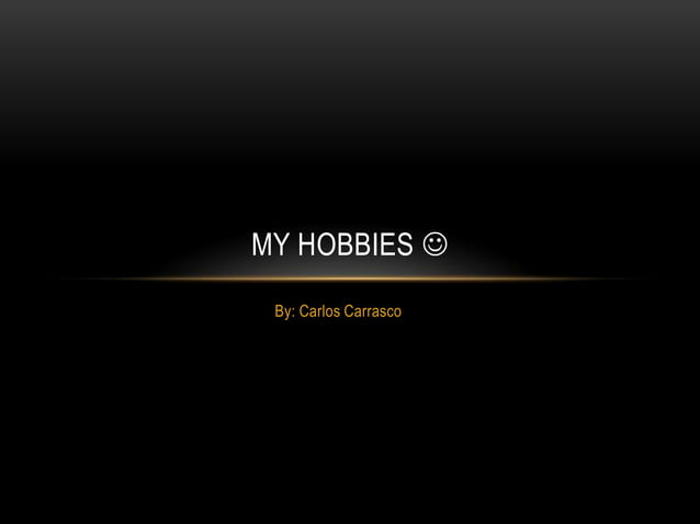 My hobbies | PPTX