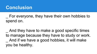 My hobbies | PPTX