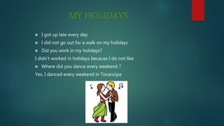 My holidays | PPTX