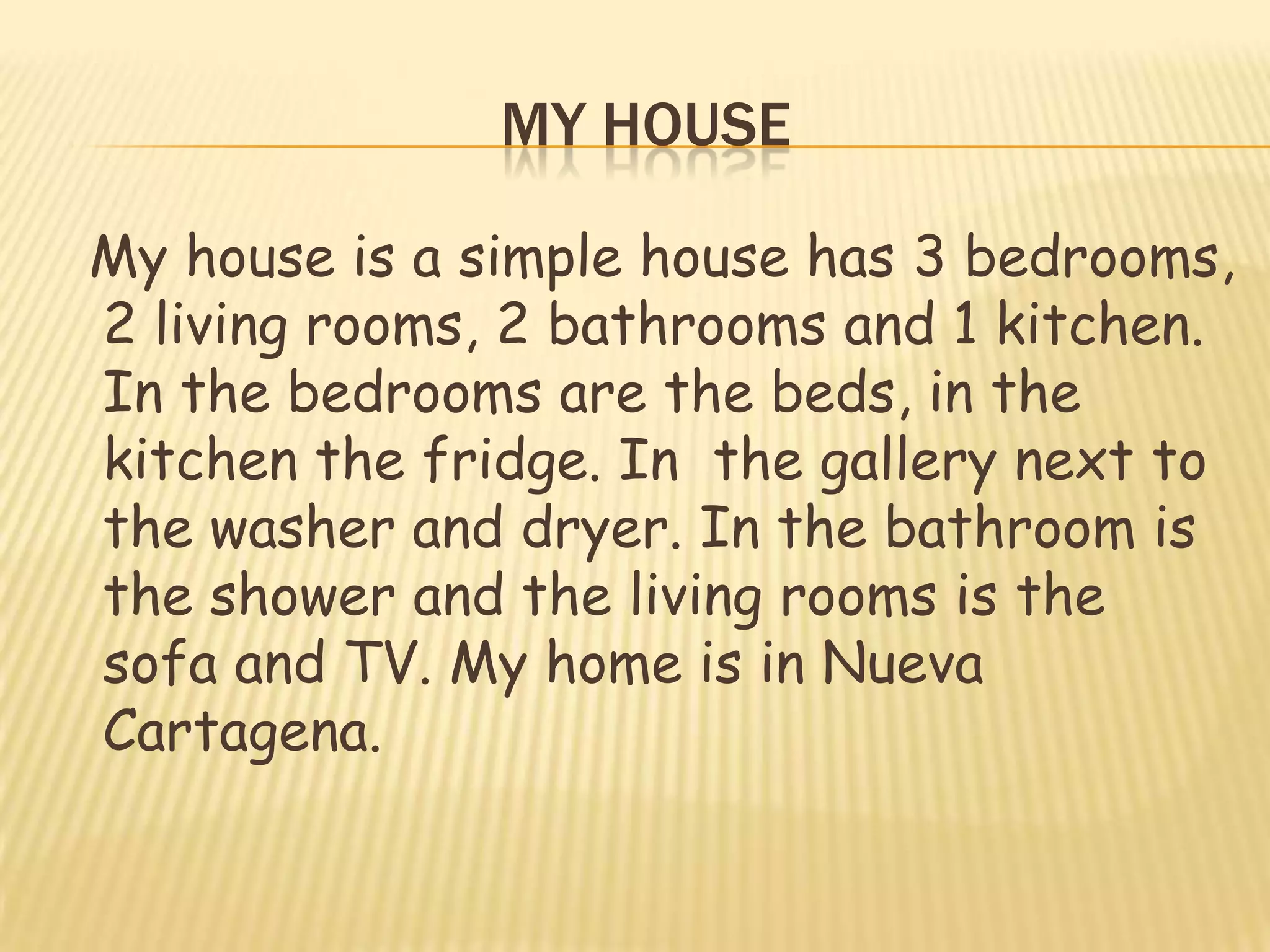 MY HOUSE | PPTX