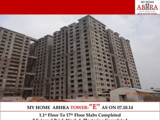 My home abhra status report as on 7th oct,2014 | PPT | Civil ...
