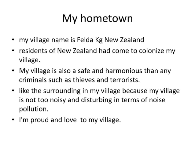 My hometown | PPT