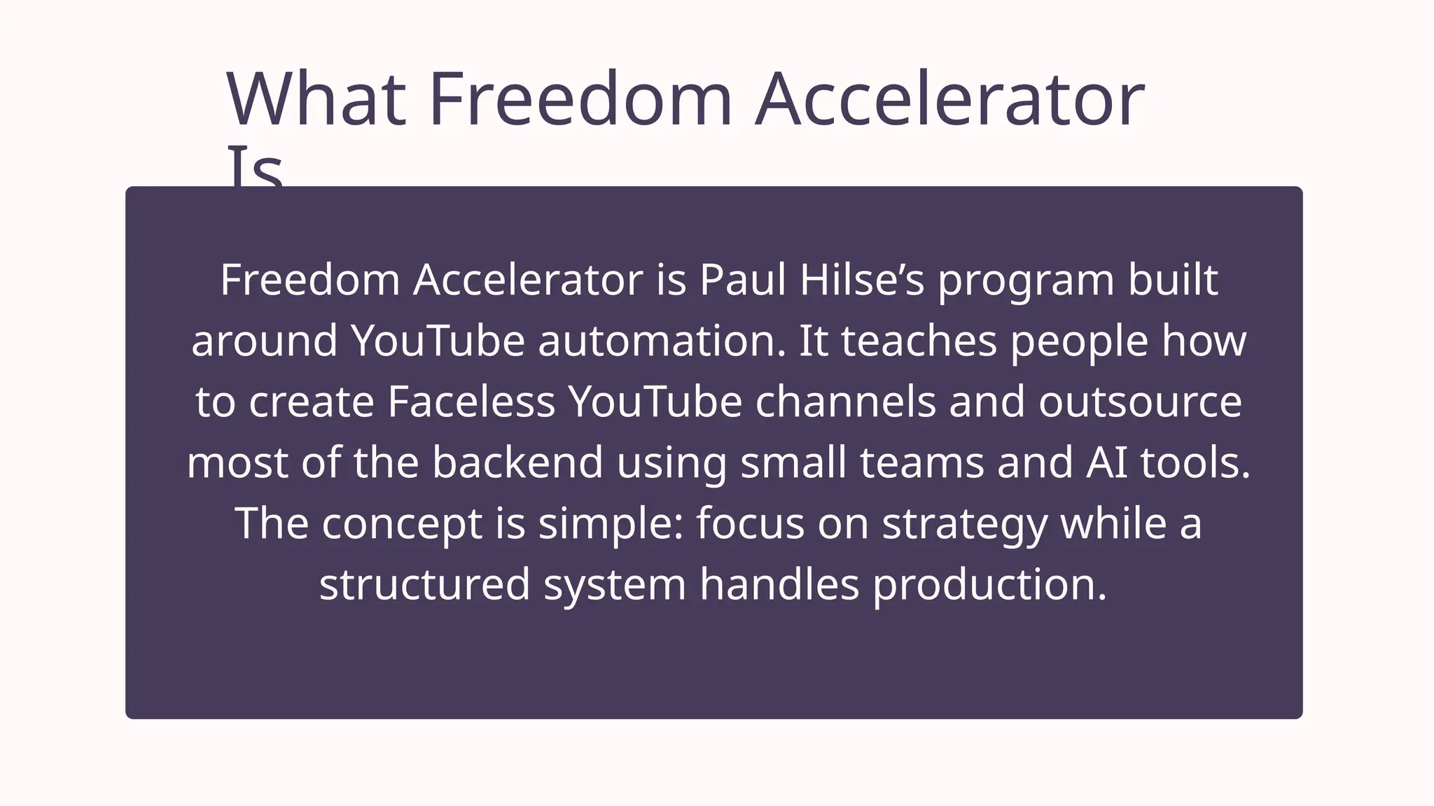 My Honest Paul Hilse Review Freedom Accelerator Student Experience.pptx