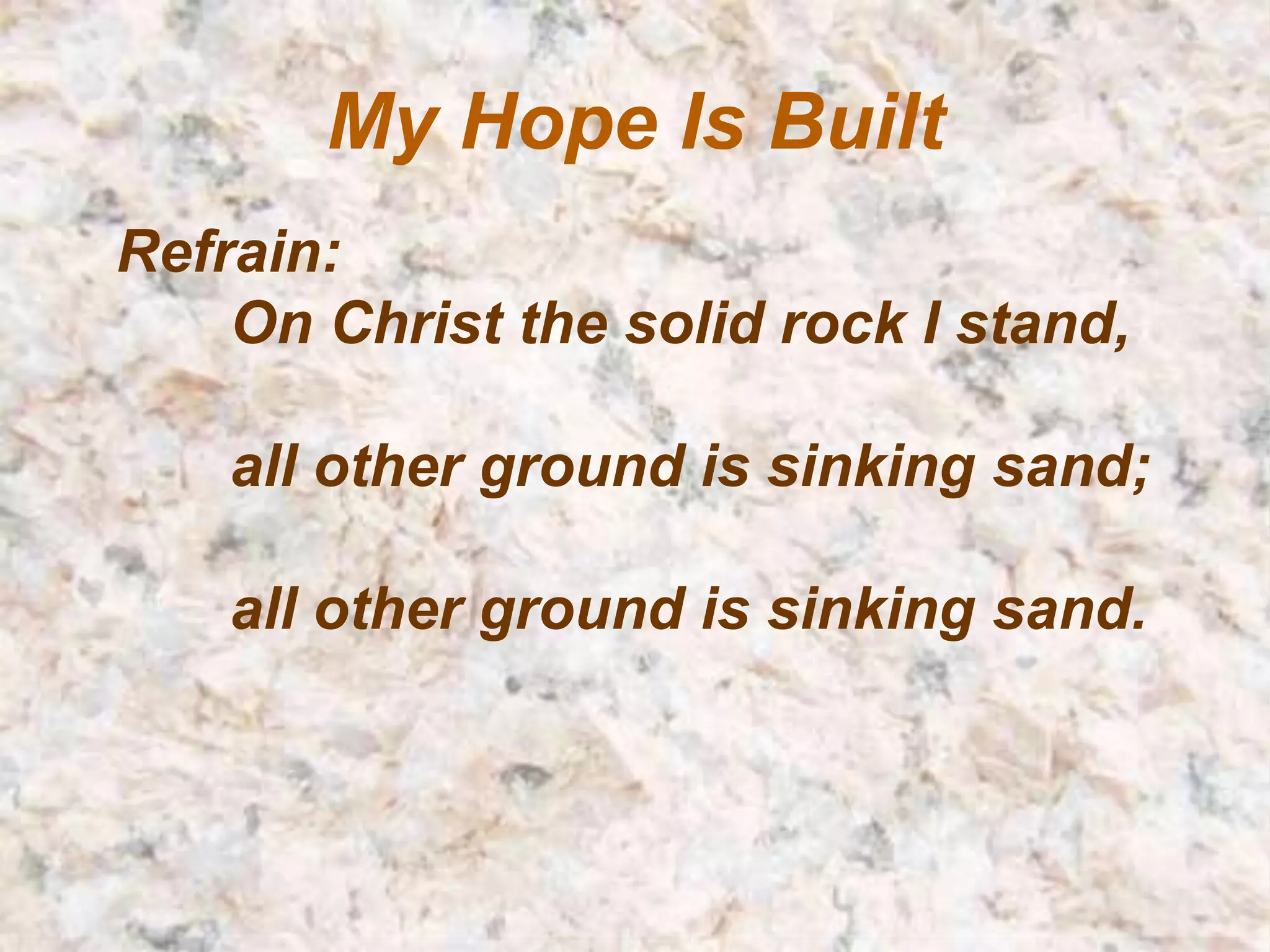 My hope is Built.ppt