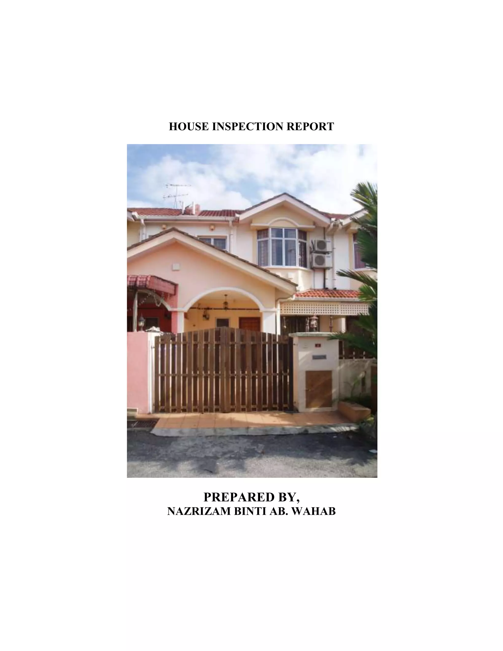 House Inspection Report | DOCX