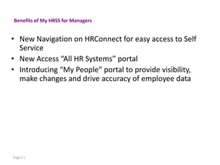 Manager Self Service | PPTX | Human Resources | Business