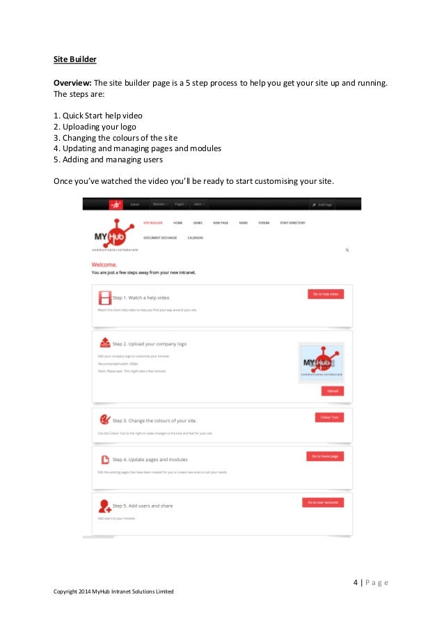 My hub complete user guide v1.2