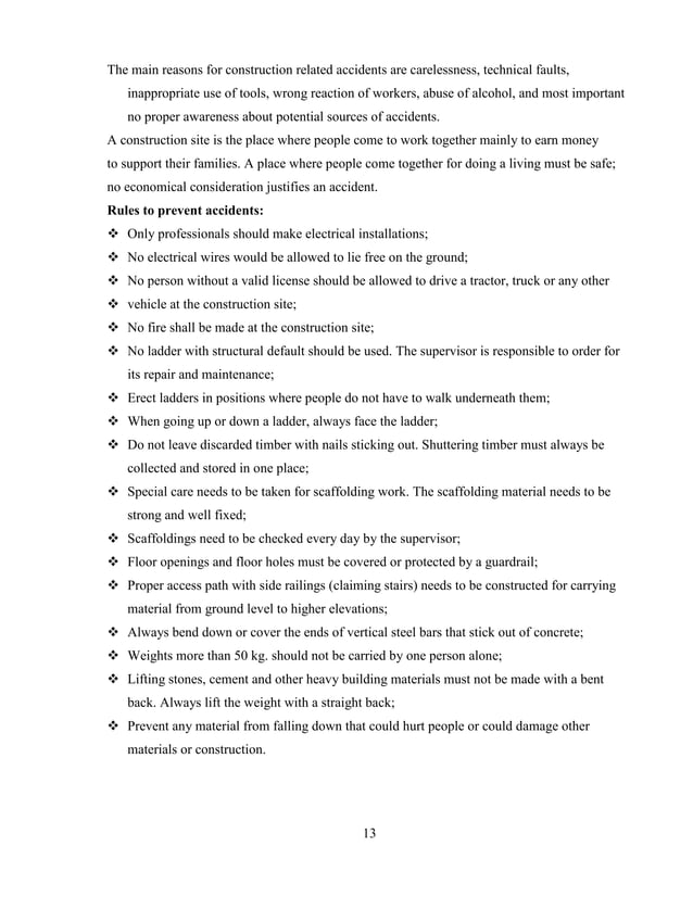 INDUSTRIAL ATTACHMENT REPORT By Innocent Nsengimana | PDF | Civil ...