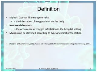 Myiasis: Nursing Intervention | PPS