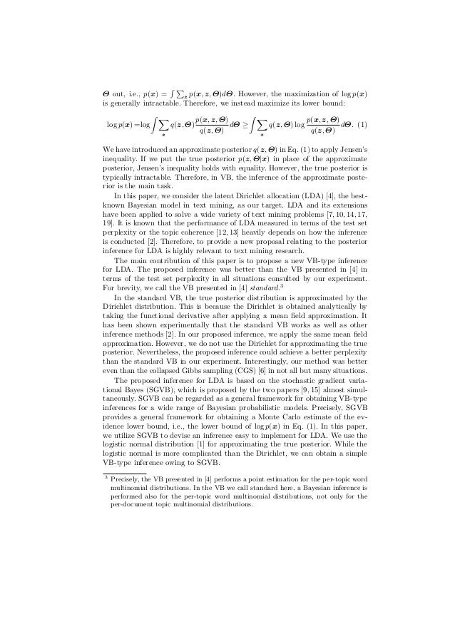 A Simple Stochastic Gradient Variational Bayes For Latent Dirichlet A