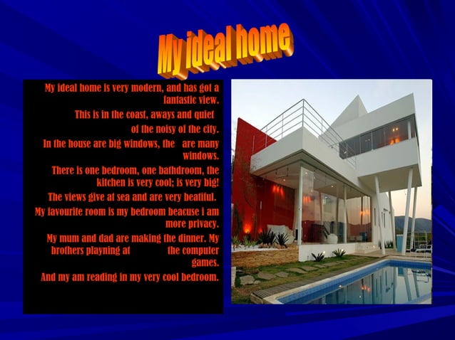 My ideal house | PPT