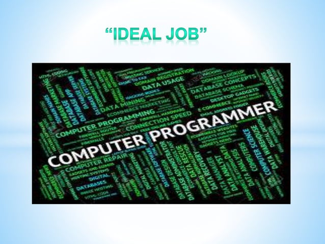 My ideal job | PPT