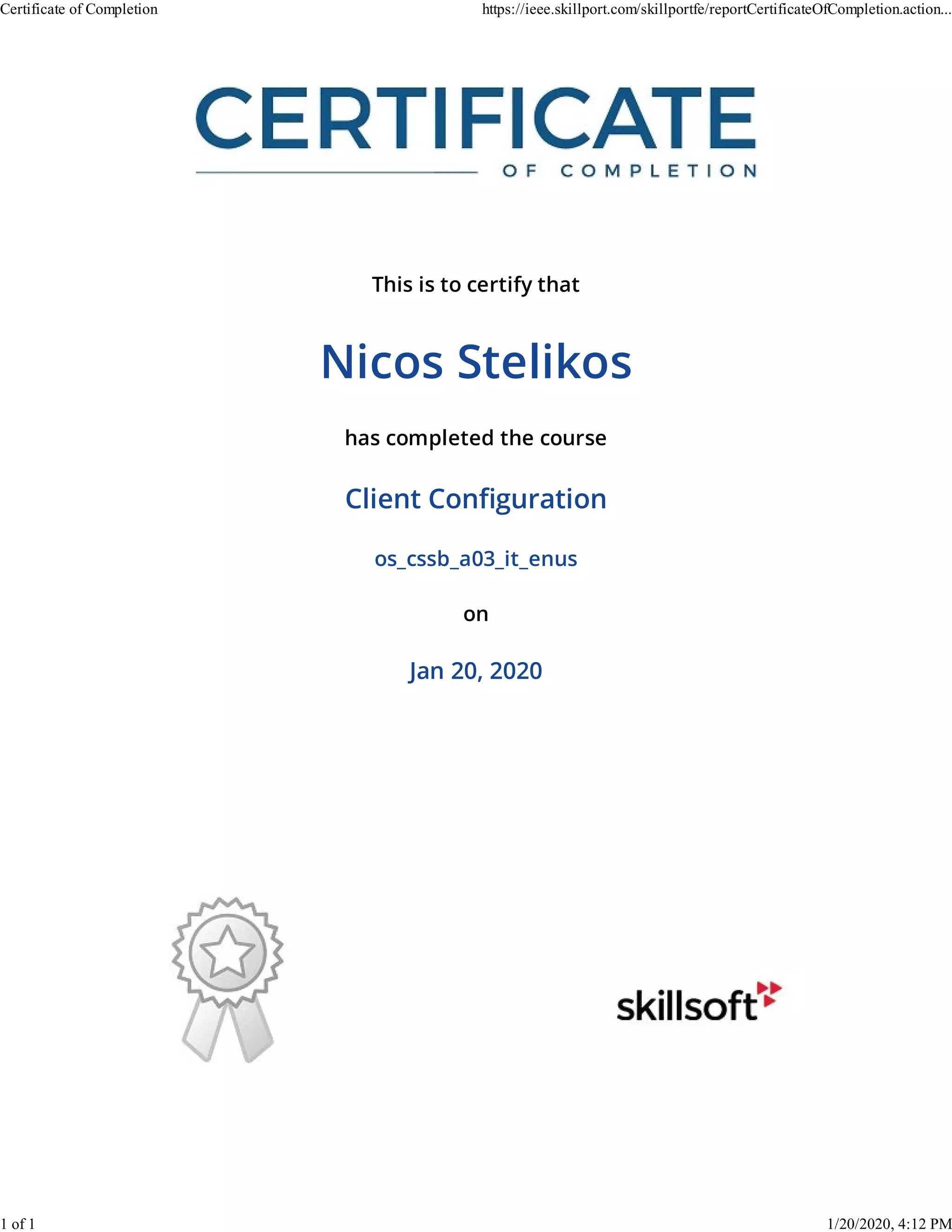 My ieee skillport courses | PDF